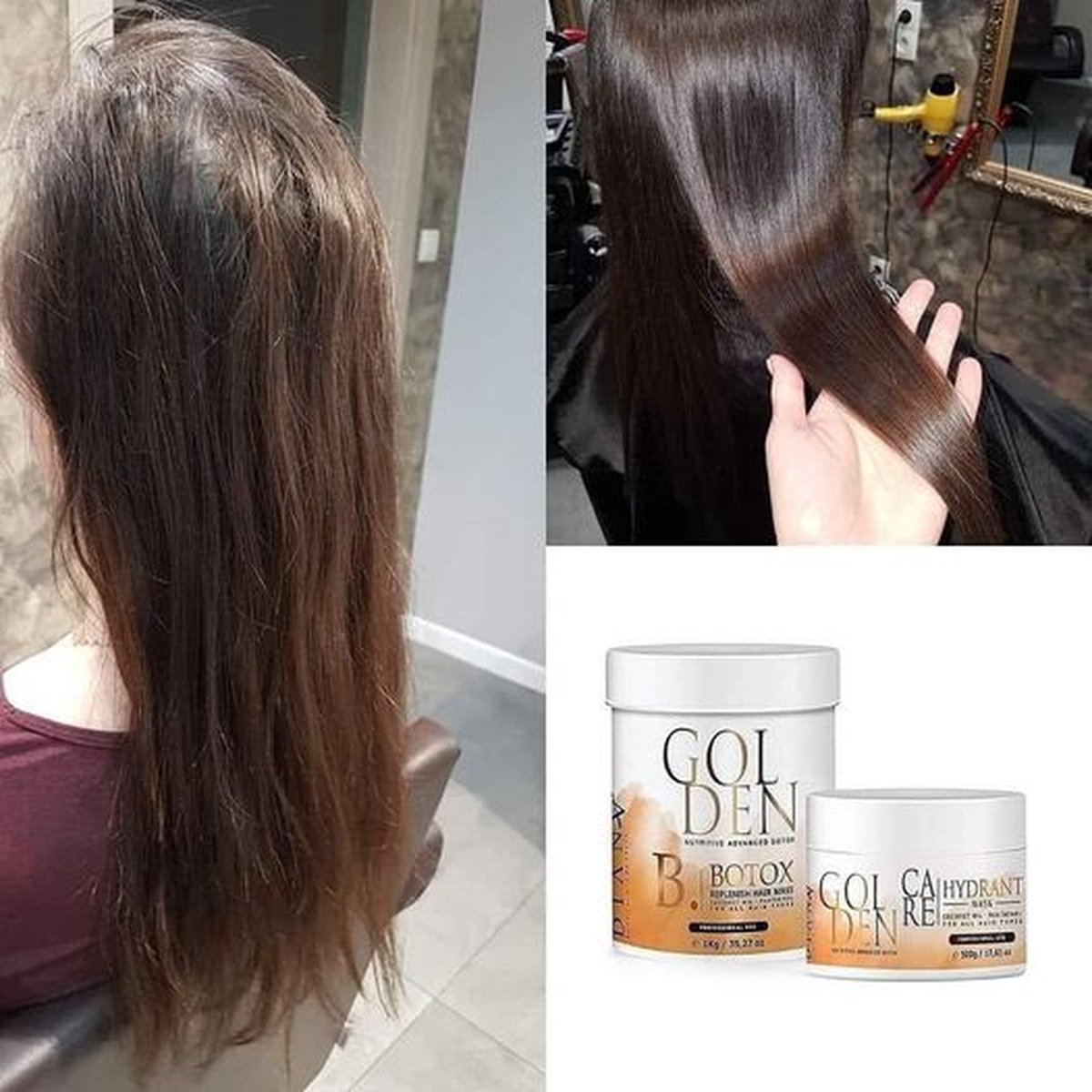 Diana Golden haar botox - | stap 1 - 1000ml + stap 2 -500 ml ...