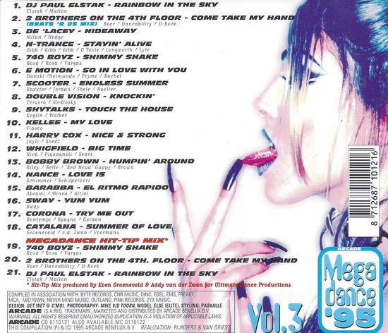 Megadance 1995 volume 3, various artists | Muziek | bol