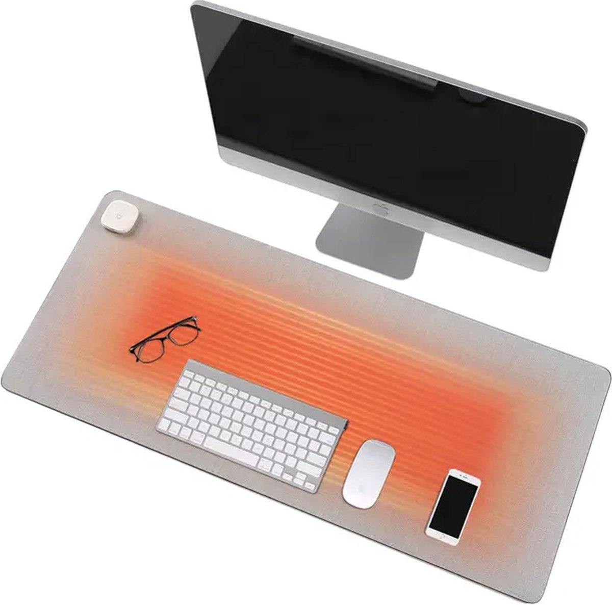 Verwarmde Bureau Onderlegger - Infrarood Verwarming - Verwarmingsmat ...