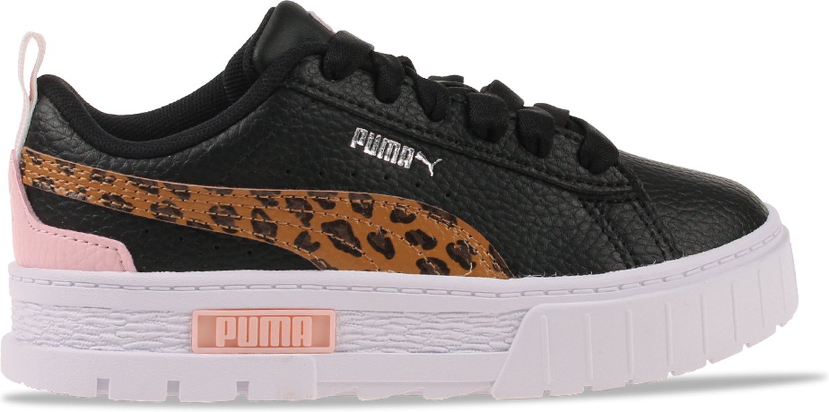 Puma - Mayze Wild Leopard - Zwart - Meisjes - Maat 34 | bol.com