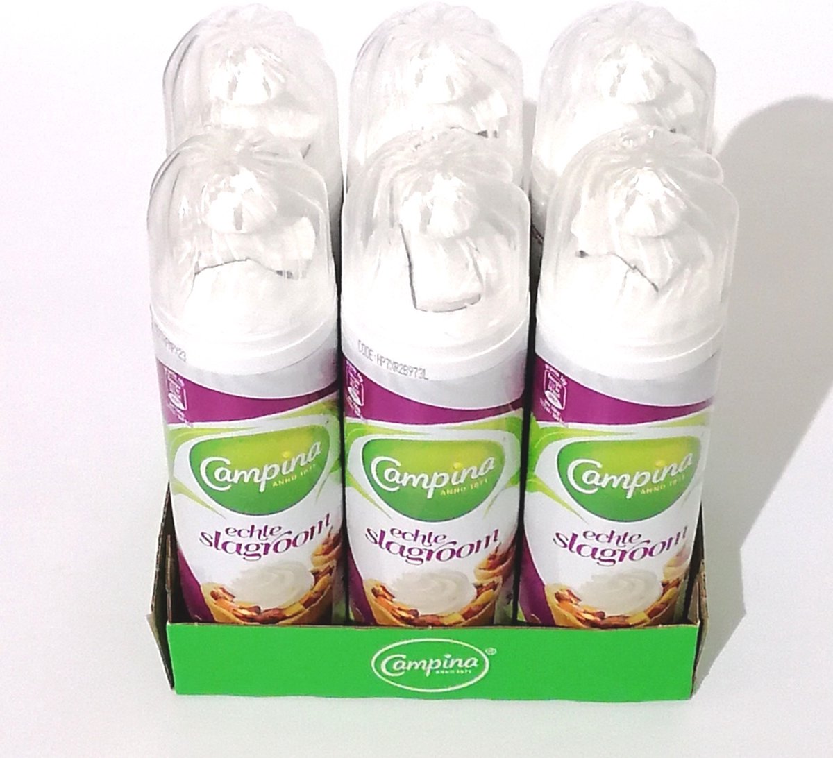 Campina Slagroom - echte slagroom - spuitbus 250 ml - tray 6x | bol.com