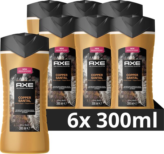 AXE Fine Fragrance Collection Copper Santal Douchegel - 6 x 300 ml ...