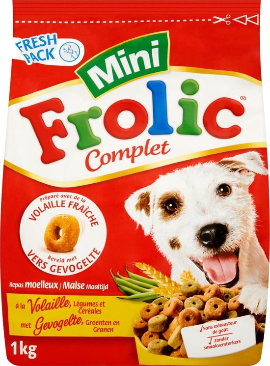 3x Frolic Compleet Mini Honden Droogvoer - Gevogelte - 3x 1 kg | bol.com