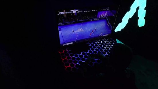 X Rocker Spectrum Gaming Bureau - Gehard Glas - RGB-verlichting - Zwart ...