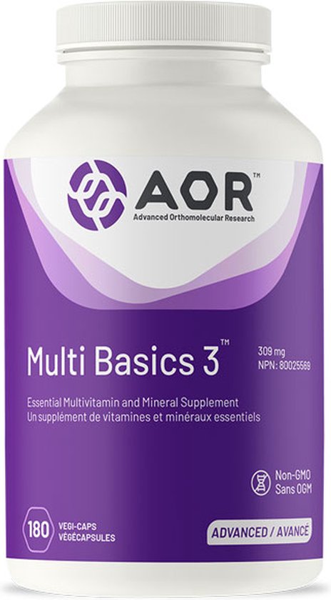 Multi Basics 3 multivitamine 180 capsules voordeelverpakking | AOR | bol