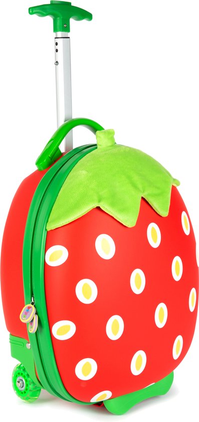 Kindertrolley - aardbei - handbagage - lichtgewicht - duurzame hardcase ...