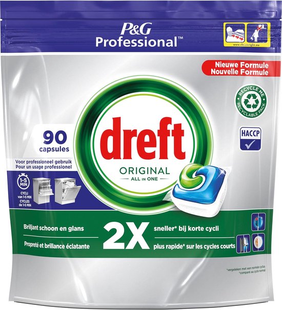Dreft Original All in One Vaatwastabletten - Regular - 270 stuks | bol