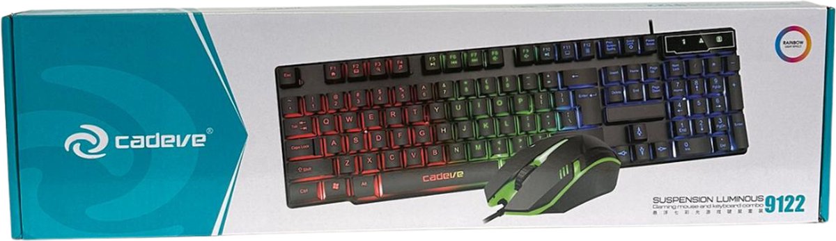 Gaming Keyboard - LGB Kleuren LED Verlichting - Game Toetsenbord ...