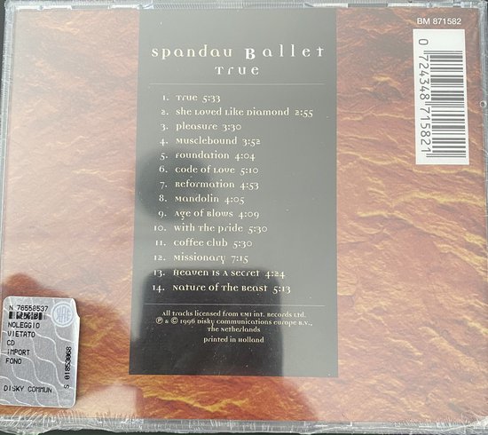 Spandau Ballet – True, Spandau Ballet | Muziek | bol.com