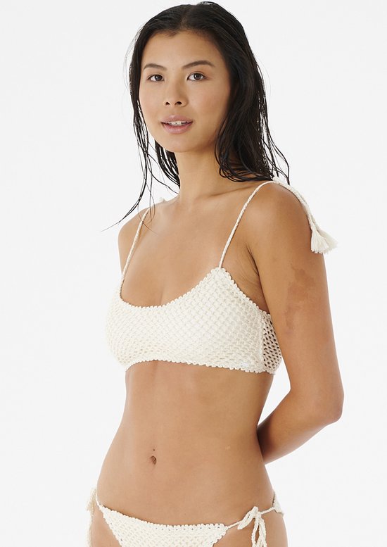 Rip Curl shop women > bikinis > bikini top Oceans Together Crochet Crop - Shell | bol.com
