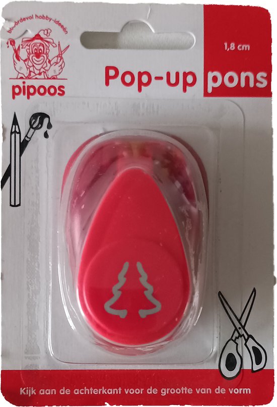 Knutselpons Kerstboom Pipoos - 1,8cm | bol