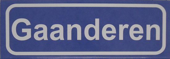 Koelkast magneet plaatsnaambord Gaanderen. | bol