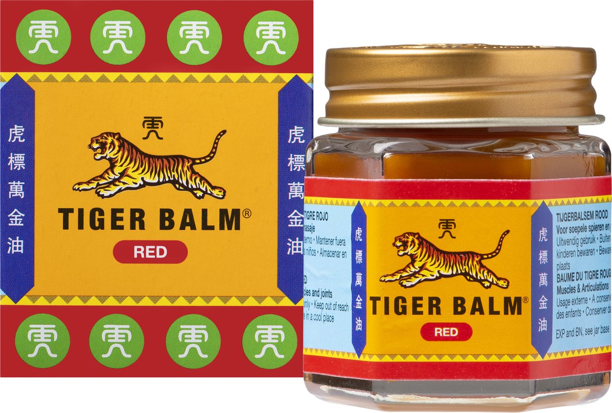 Tiger Balm Rood - Tijgerbalsem - Spierbalsem - 30 gram | bol.com