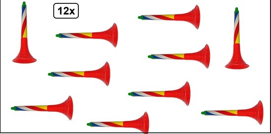 12x Sirene trompet - Holland oranje toeter muziek instrument carnaval ...
