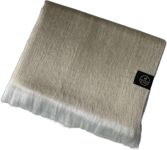 Alpaca D'Luxe Sjaal - Beige - Zacht en van Kwaliteit - Dames en Heren ...