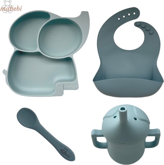 Mabebi - Kinderservies 4delig - Eetset voor kinderen - Eet en ...