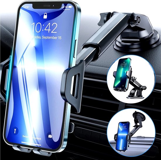 Brightly® Universele Telefoonhouder Auto met zuignap - Geschikt voor ...