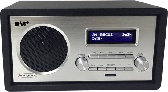 Reflexion HRA1255DAB Tafelradio DAB+, FM AUX Zwart | bol.com