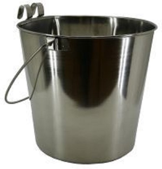 Topmast veterinaire RVS emmer met haken - Voor professioneel gebruik ...