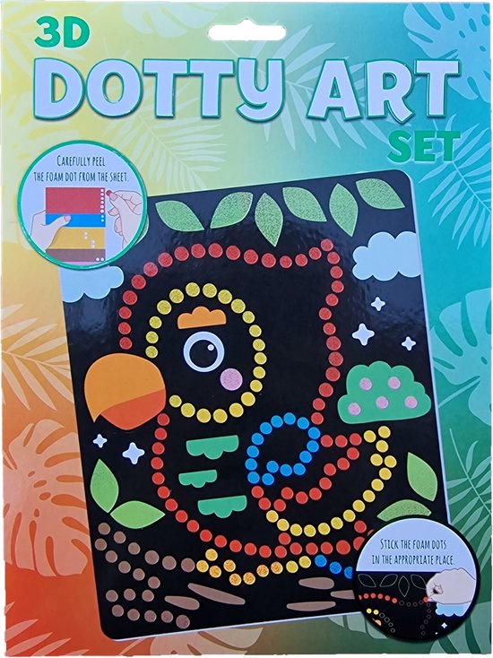 3D Dotty art "Papegaai" | bol