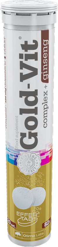 Gold-Vit complex + ginseng 20 pcs effervescent tablets/bruistabletten ...