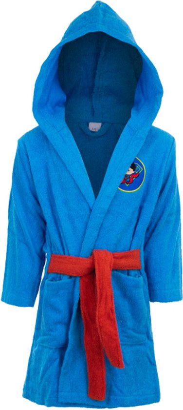 Superman badjas kinderen 100% katoen blauw 122/128 | bol.com