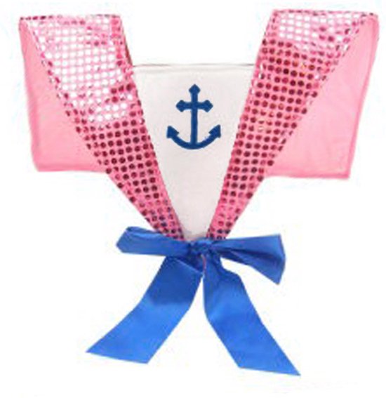 KIMU Matrozenkraag Roze Blauw - Matroos Kraag Roze Matrozenpakje ...