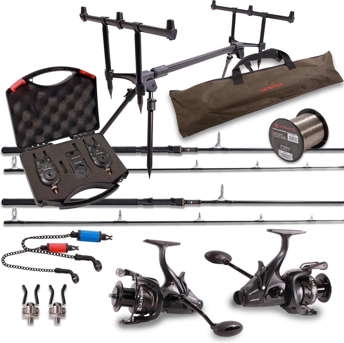 Ultimate Bionic High End Carp Set - 3.5lbs Cork handle | Karper set ...