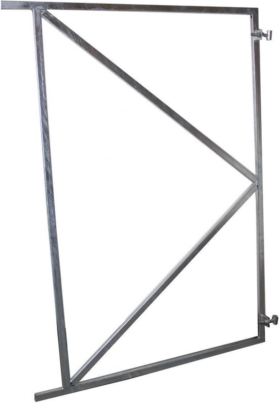 Stalen poortframe 100 x 155cm COMPLEET | inclusief 2 verstelbare ...