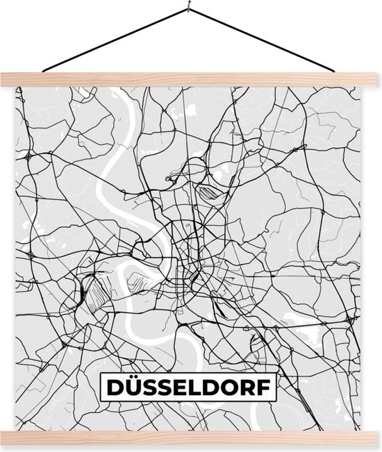 Posterhanger incl. Poster - Schoolplaat - Düsseldorf - Kaart ...