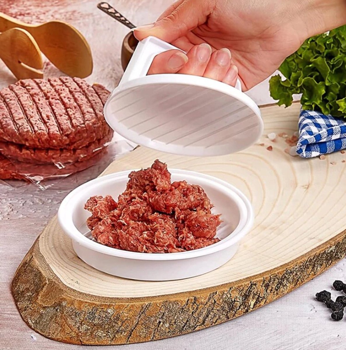 Hamburger Pers - Hamburger Maker - Vlees Pletter - Vlees Stamper ...