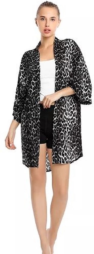 Kimono - beach kimono - strand tuniek - beach cover up - luipaard ...