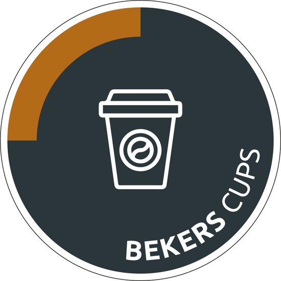Bekers sticker, tweetalig 50 mm - 10 stuks per kaart | bol.com