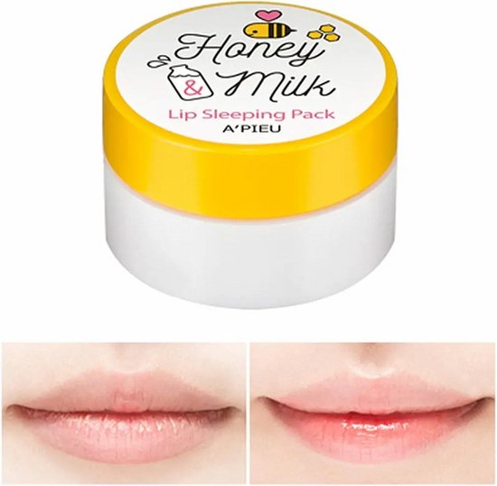 A' pieu Honey & Milk Lip Sleeping Pack - lipmasker - droge lippen | bol.com