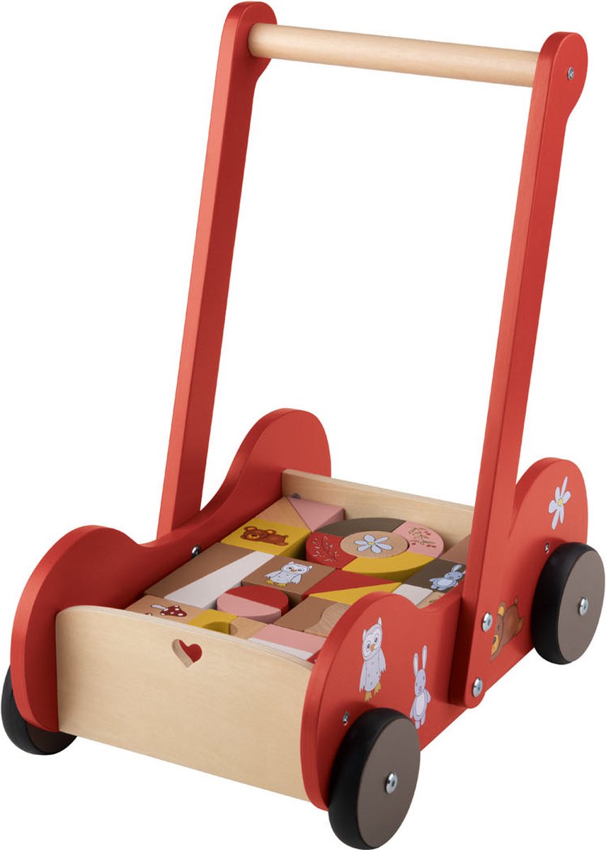 Playtive Houten Loopwagentje - Ondersteunt jouw kindje bij het leren ...