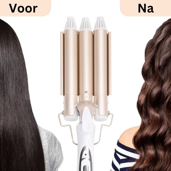 Chignon Luxe Wafeltang – Wafeltang Voor Dik en Dun Haar – Wave Tang ...