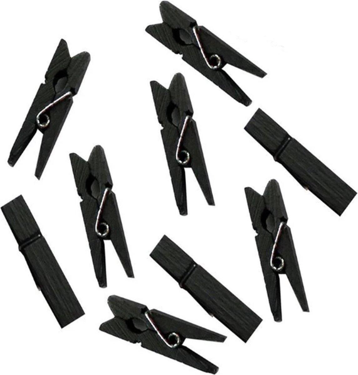 FSW-Products - Kleine Houten Mini Knijpers - 20 Stuks - Kaart Was ...