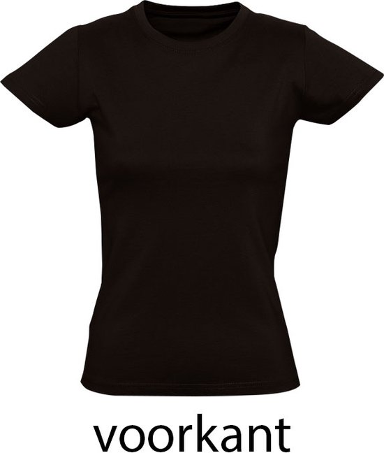 Het geld groeit me niet op de rug Dames T-shirt | spreekwoord | werken ...