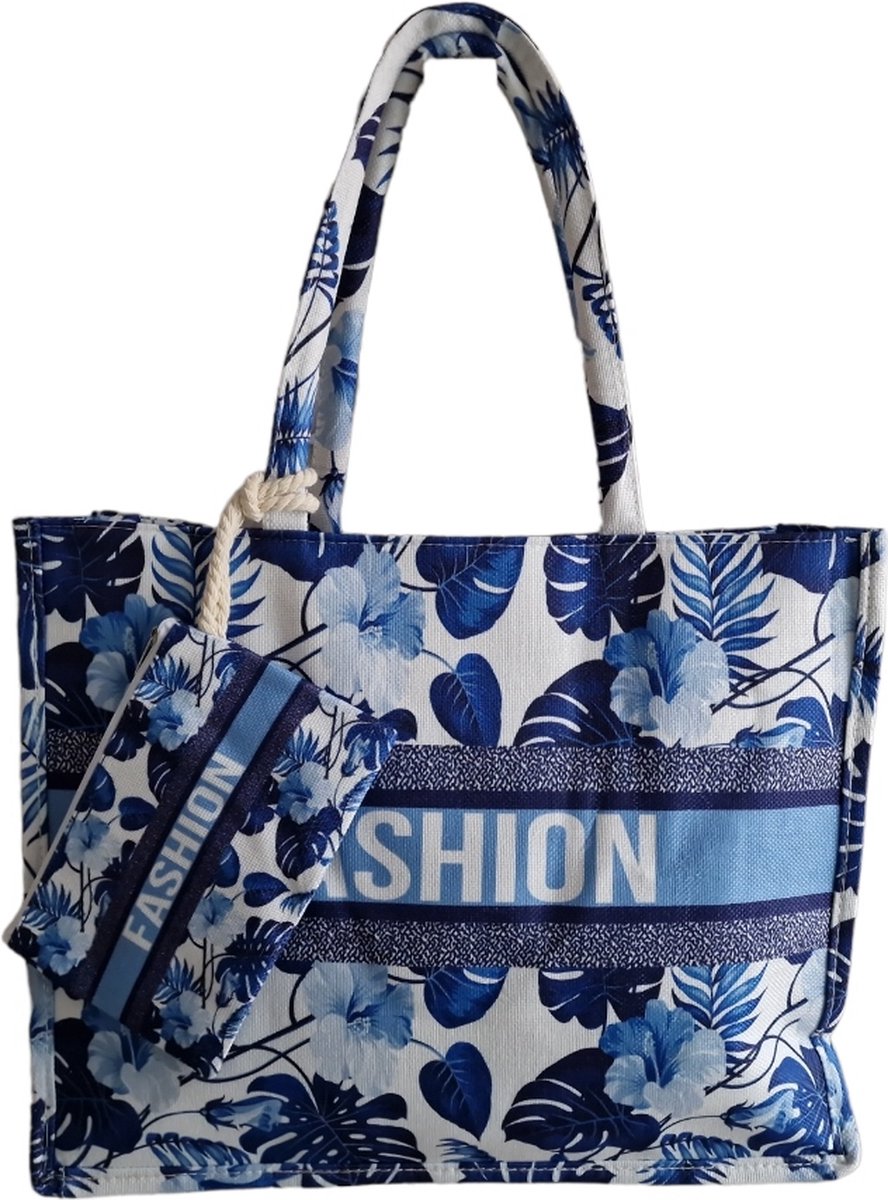 Angel Firenze Strandtas - Big Shopper - Zwemtas - Fashion Blauw | bol
