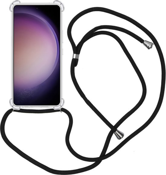 Samsung S23 Ultra Hoesje Shock Proof Transparant Met Telefoonketting Case Shock Met... | bol.com