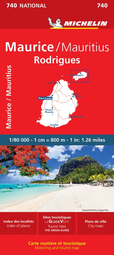 Maurice (Mauritius) - Michelin National Map 740 | bol.com