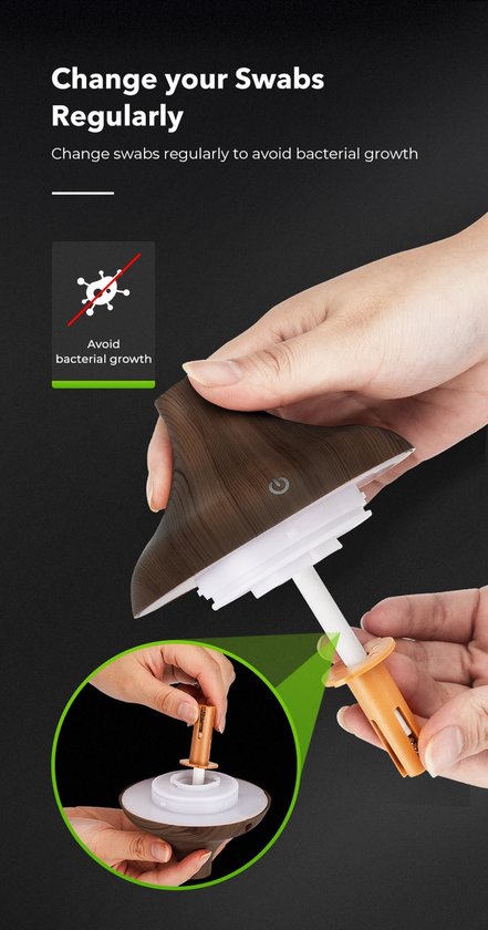 Ultrasone Aroma Diffuser - USB Mini Mist Maker - Essentiele Olie Diffuser -... | bol.com