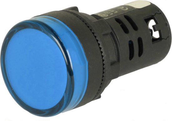 Controlelampje - LED indicator - 230V - 22mm - Blauw | bol