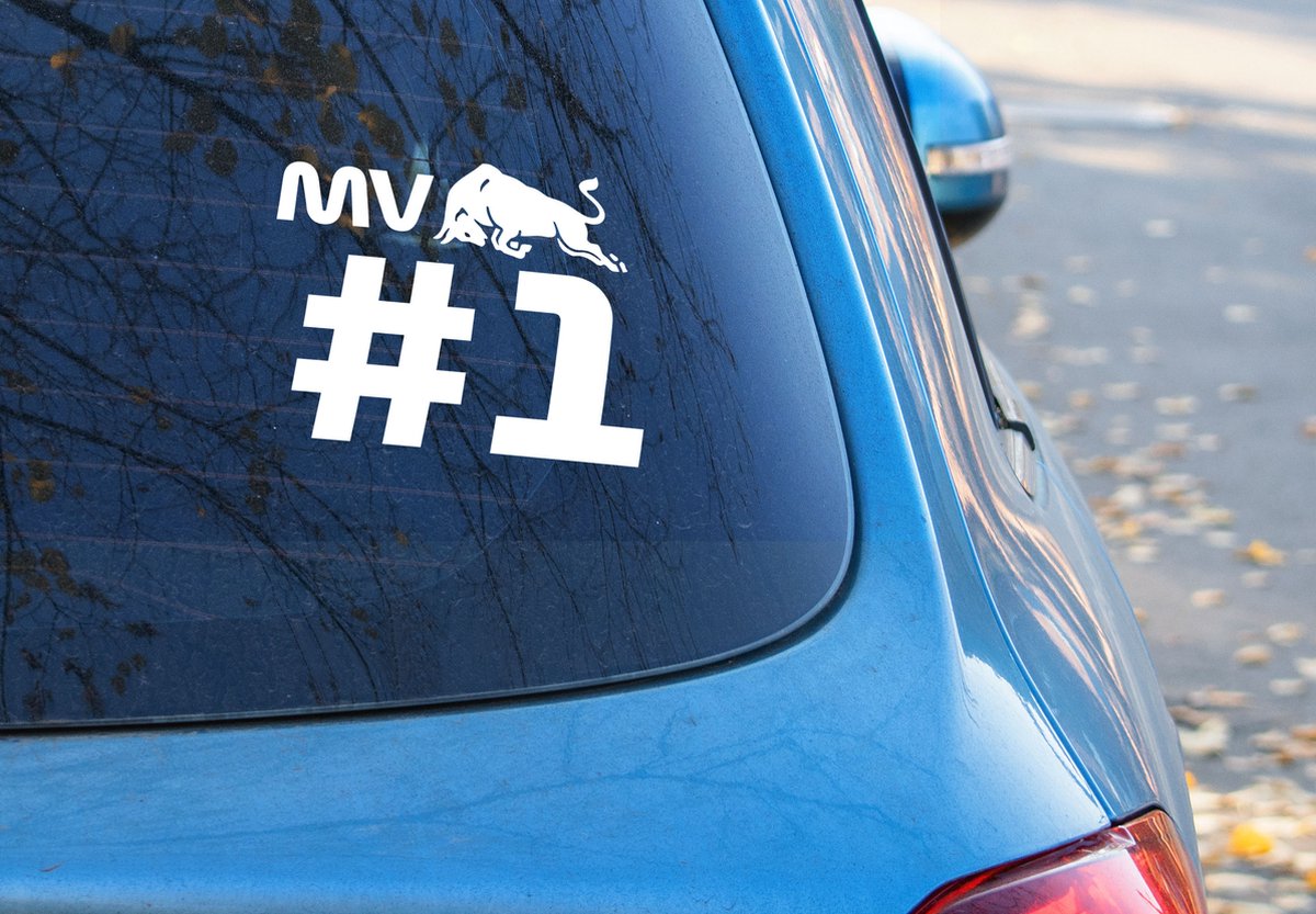 Goldengifts.nl - Max Verstappen - sticker - MV #1 - 17,5 x 15,5 cm ...