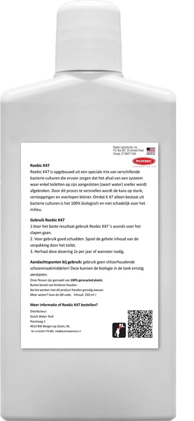 Roebic K47 | Krachtige Beerput Bacteriën | Effectief tegen Stank en ...