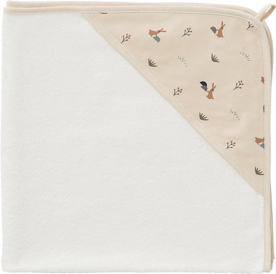 Fresk - Wrapper - Baby wikkel handdoek 75x75cm - Rabbit Sandshell | bol.com