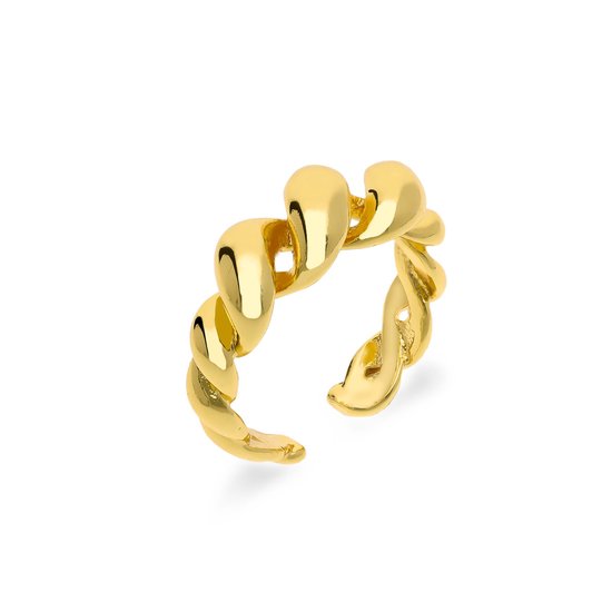 DUCETT - Pretzel bold ring gold - Ring - Dames | bol