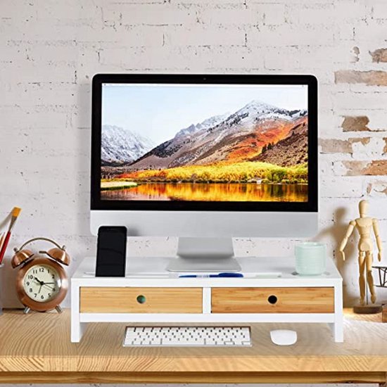 Monitorstandaard - Desk monitor stand - Laptopstandaard | bol