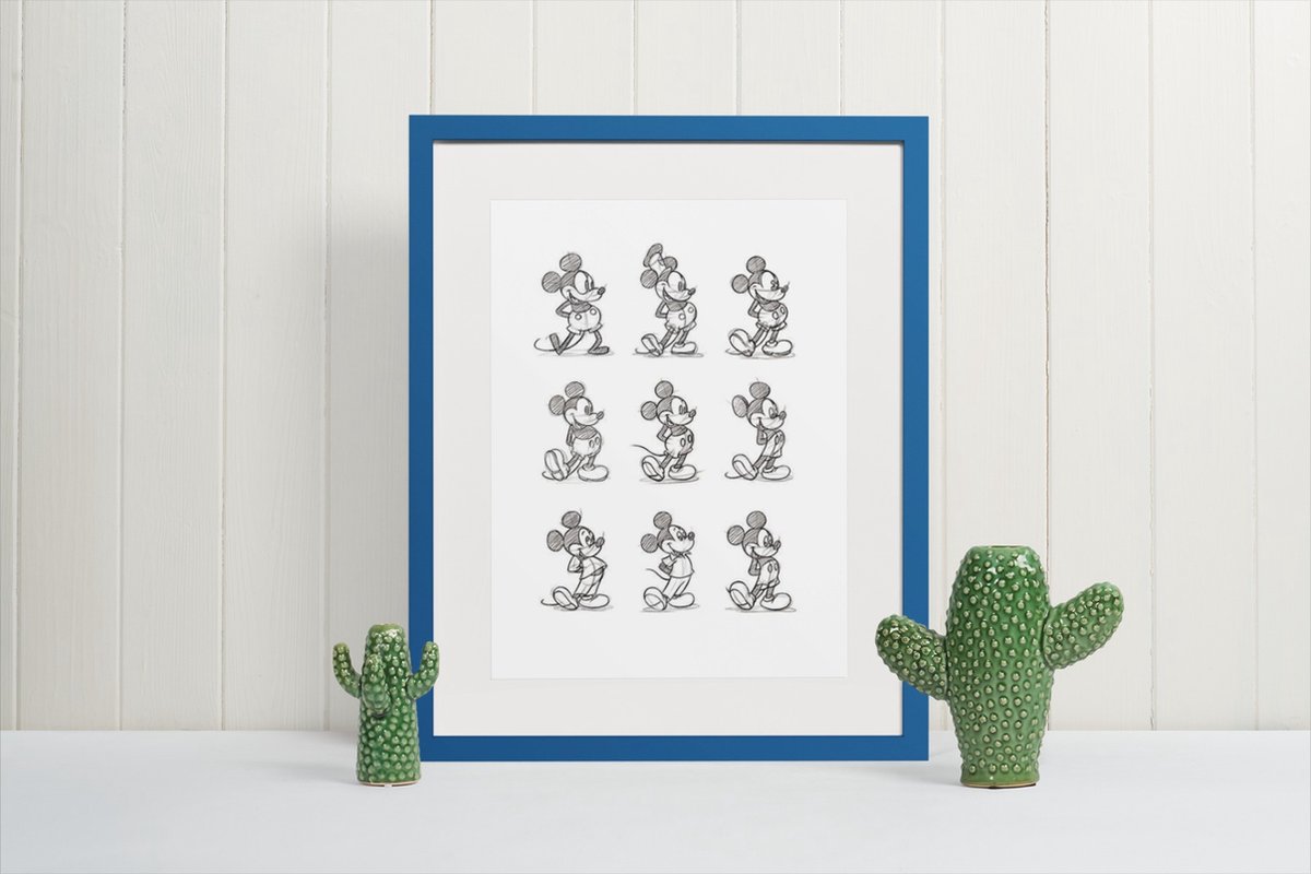 Pyramid Poster - Mickey Mouse Sketched Multi - 80 X 60 Cm - Multicolor ...