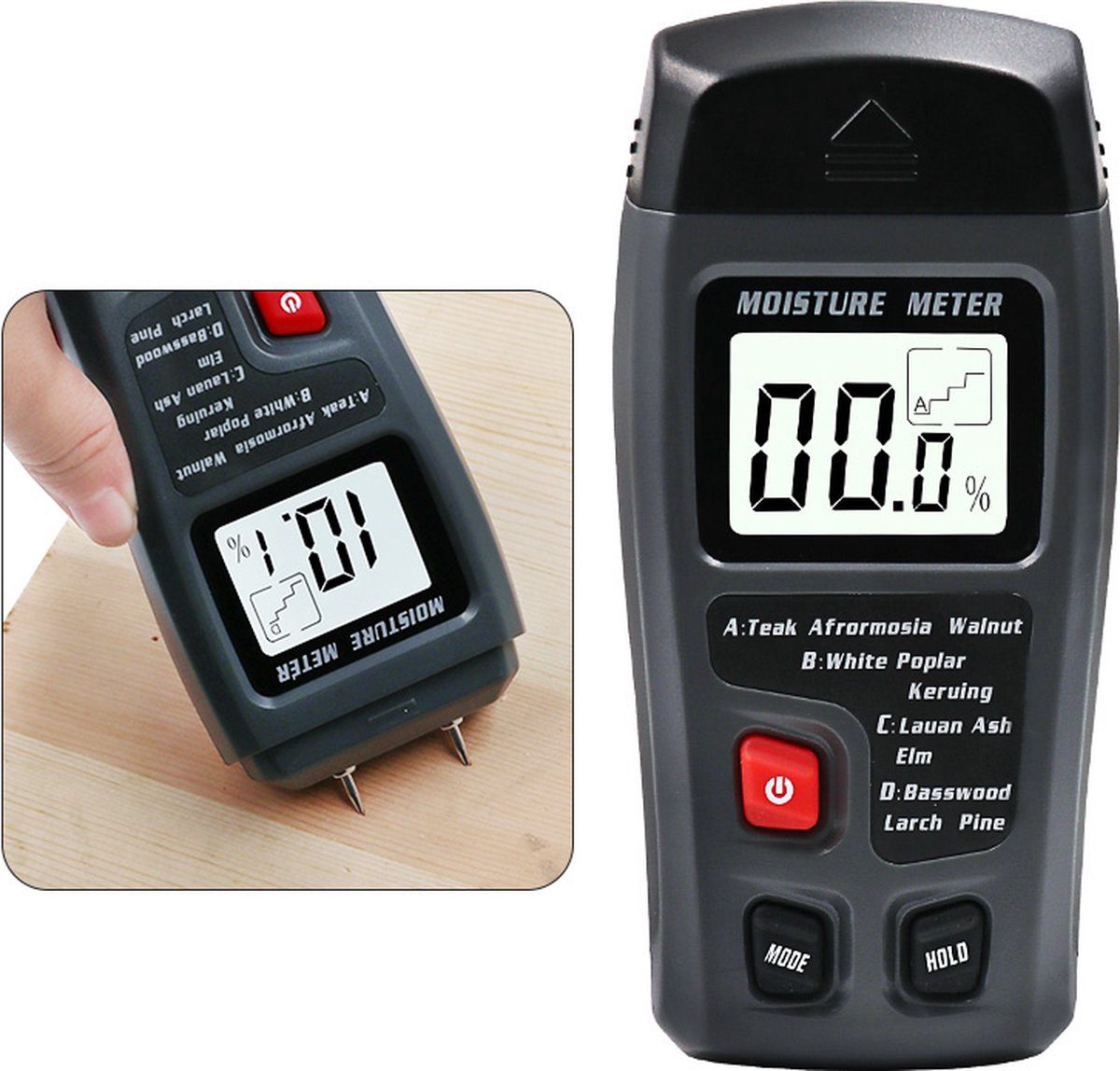 PuroTech Professionele Vochtmeter - Digitale Hygrometer ...